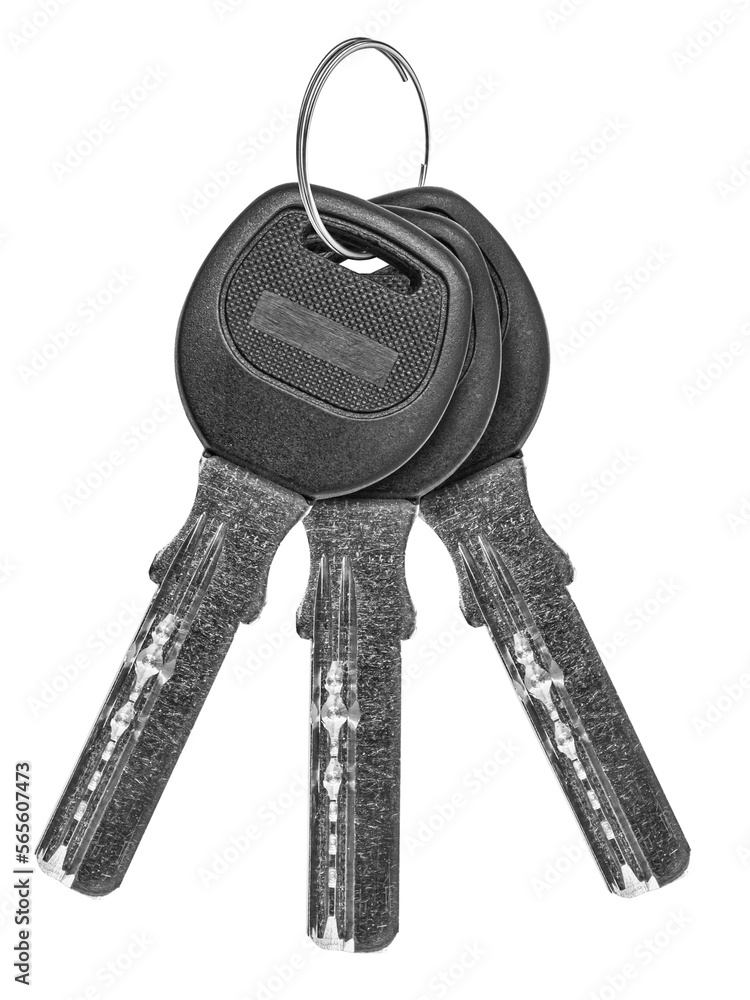 Three keys isolated. png transparent Stock Photo | Adobe Stock