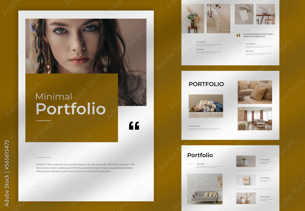 Portfolio Magazine Layout Stock Template | Adobe Stock