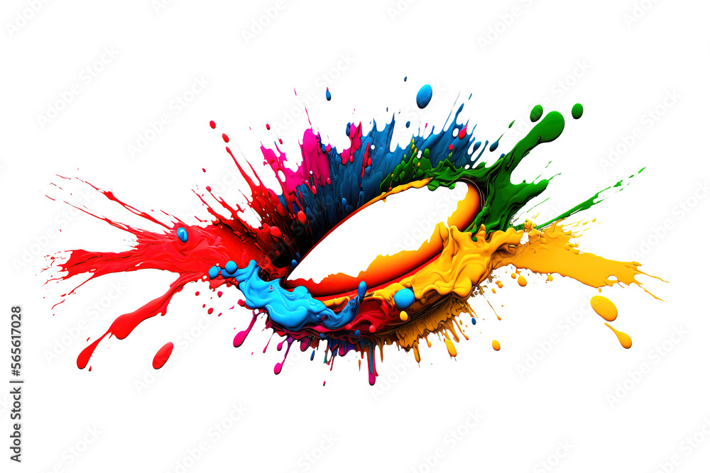 paint blotch, blank space, transparent background, PNG Stock ...