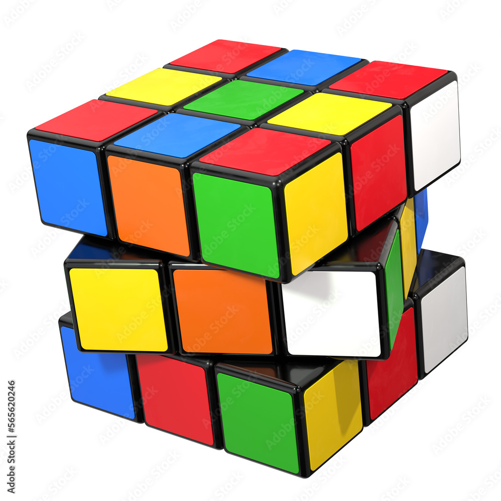 Kosice, Slovakia, 27 January 2023. Rubik's Cube with Rotated Middle ...
