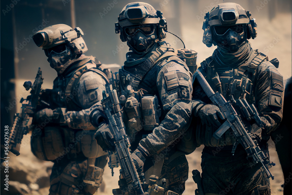 Special unit force soldiers holding riffles | United States Armed ...