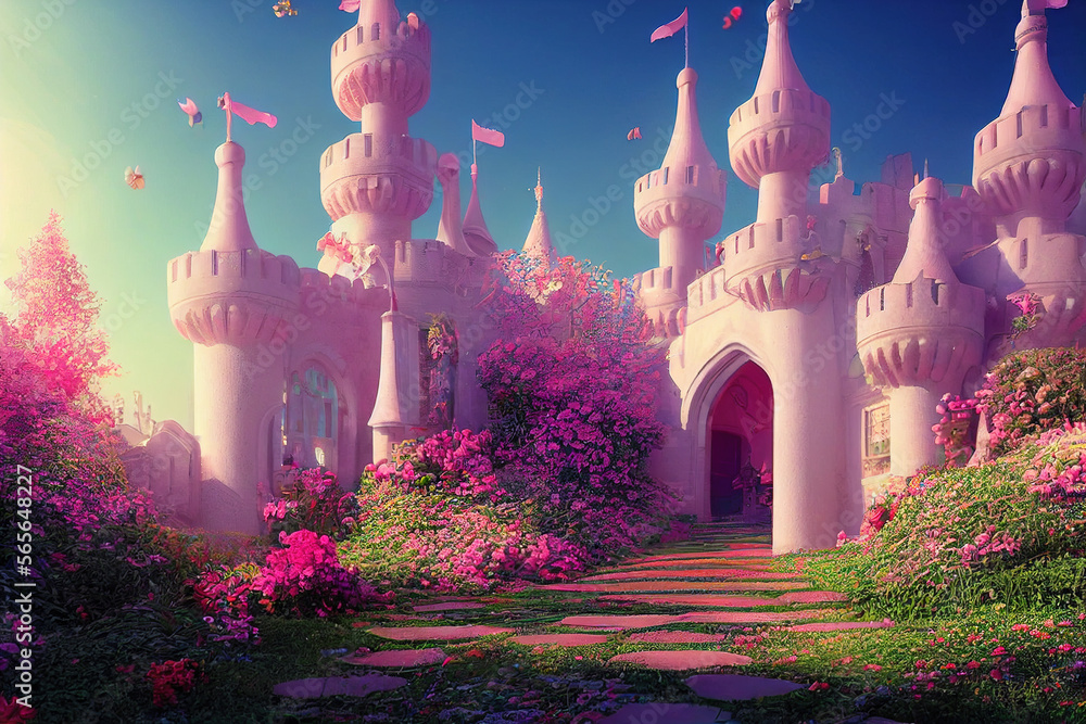 Pink Fairytale Wallpaper
