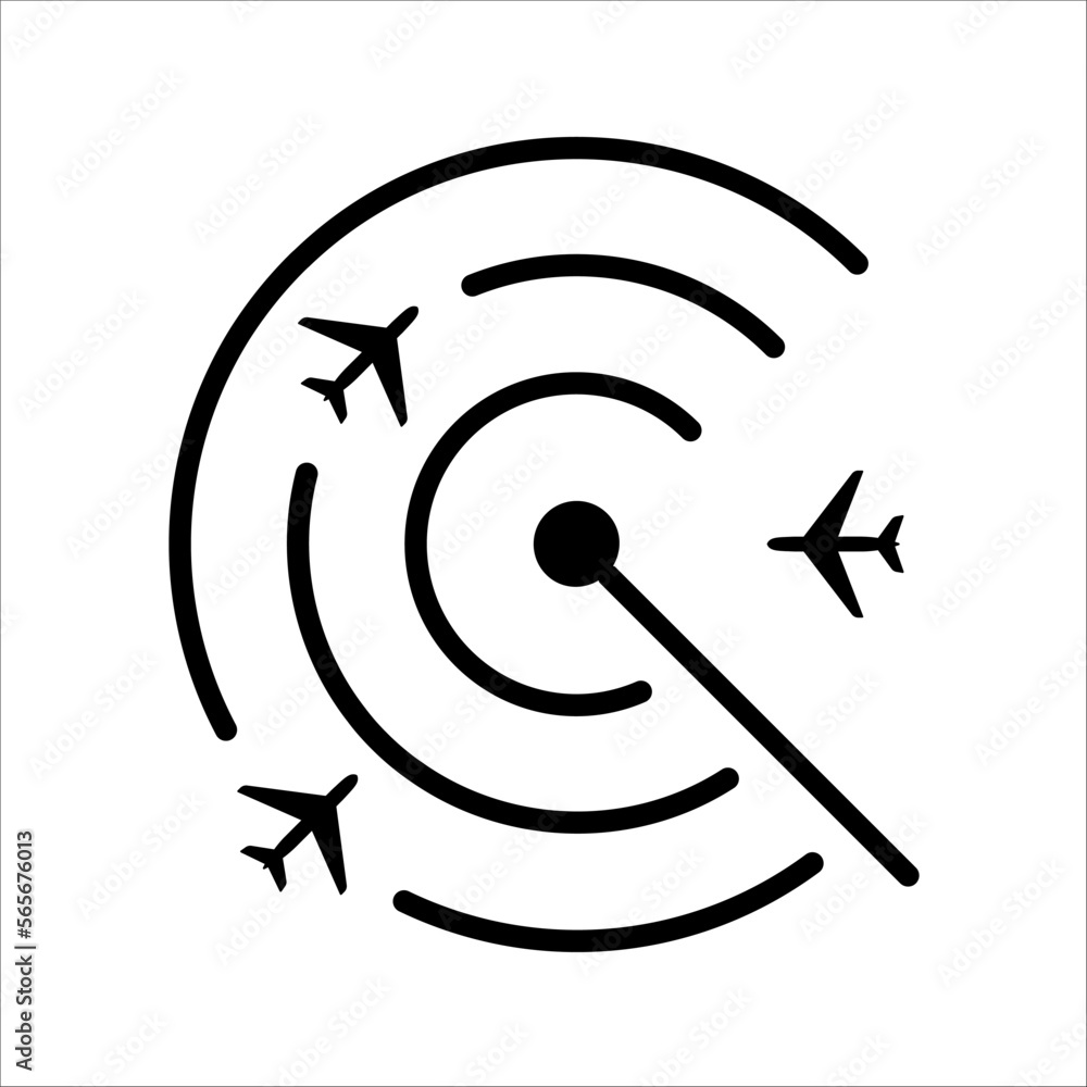 radar chart icon from Business and analytics collection. Thin line ...