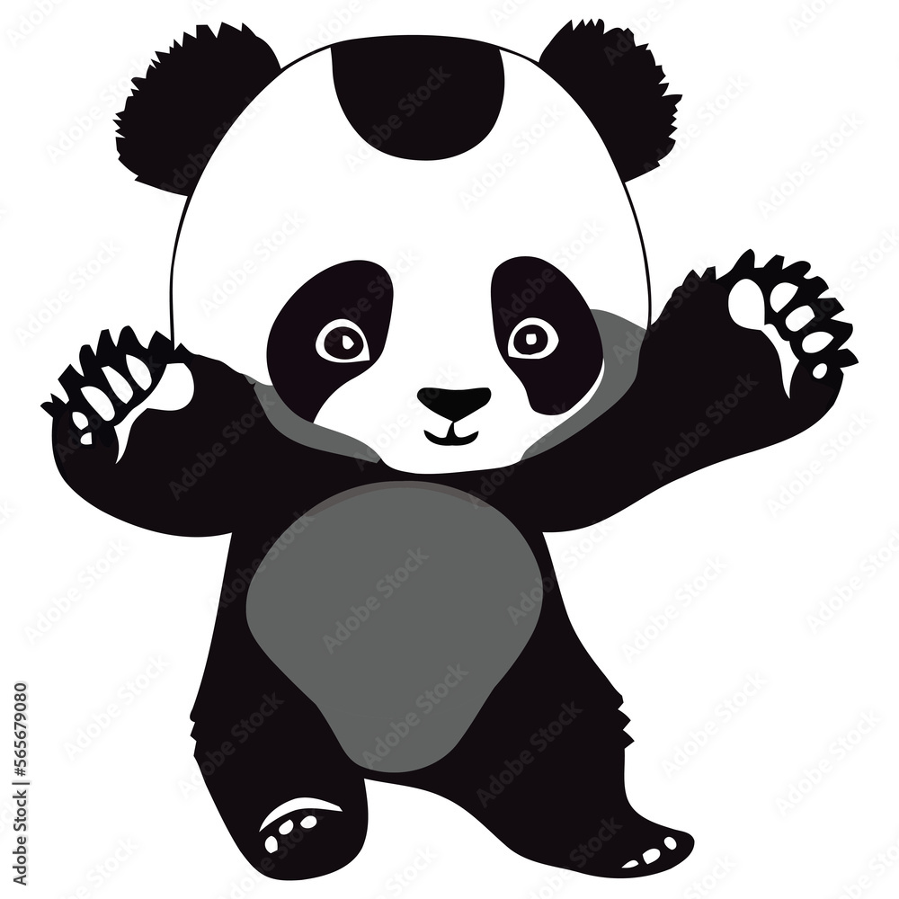 Cute Panda png image clipart with transparent background Stock ...