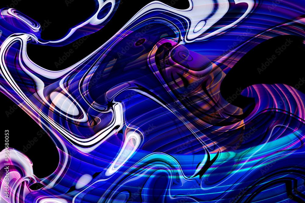 Abstract fluid free distorted dynamic flowing ripple interweave design ...