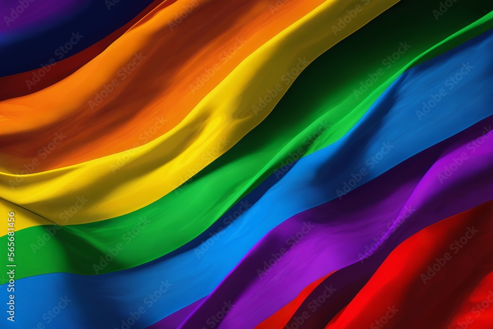 Pride Texture, Flag Wave. Post-produced generative AI digital ...