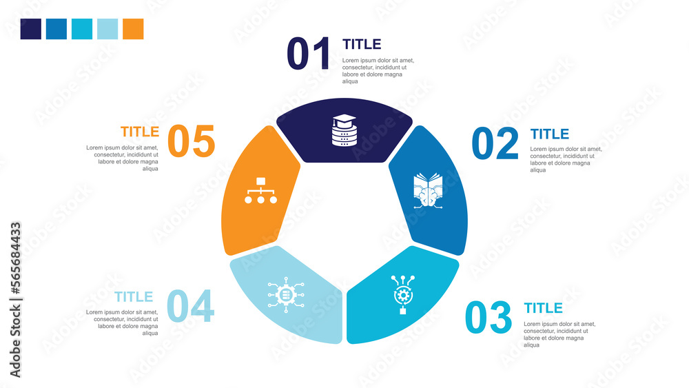 Vetor de Data science, machine learning, Algorithm, Big Data, Classification, icons Infographic ...