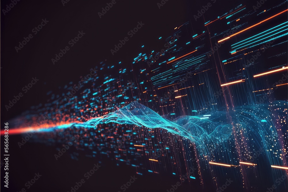 Data flow background Stock Illustration | Adobe Stock