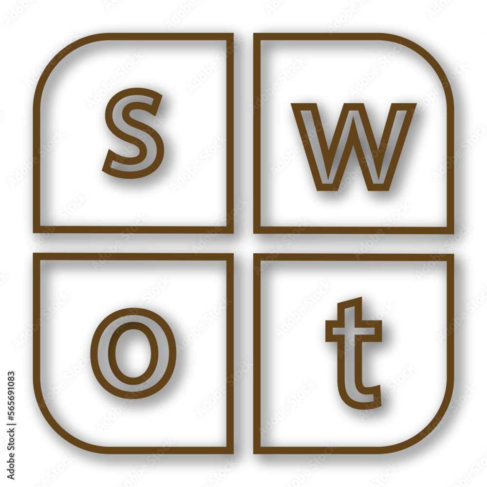 Swot, analysis, strengths icon Stock Vector | Adobe Stock