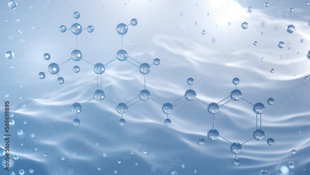 tapinarof molecular structure, 3d model molecule, benvitimod ...