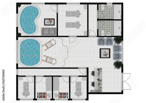 Salon And Spa Floor Plan