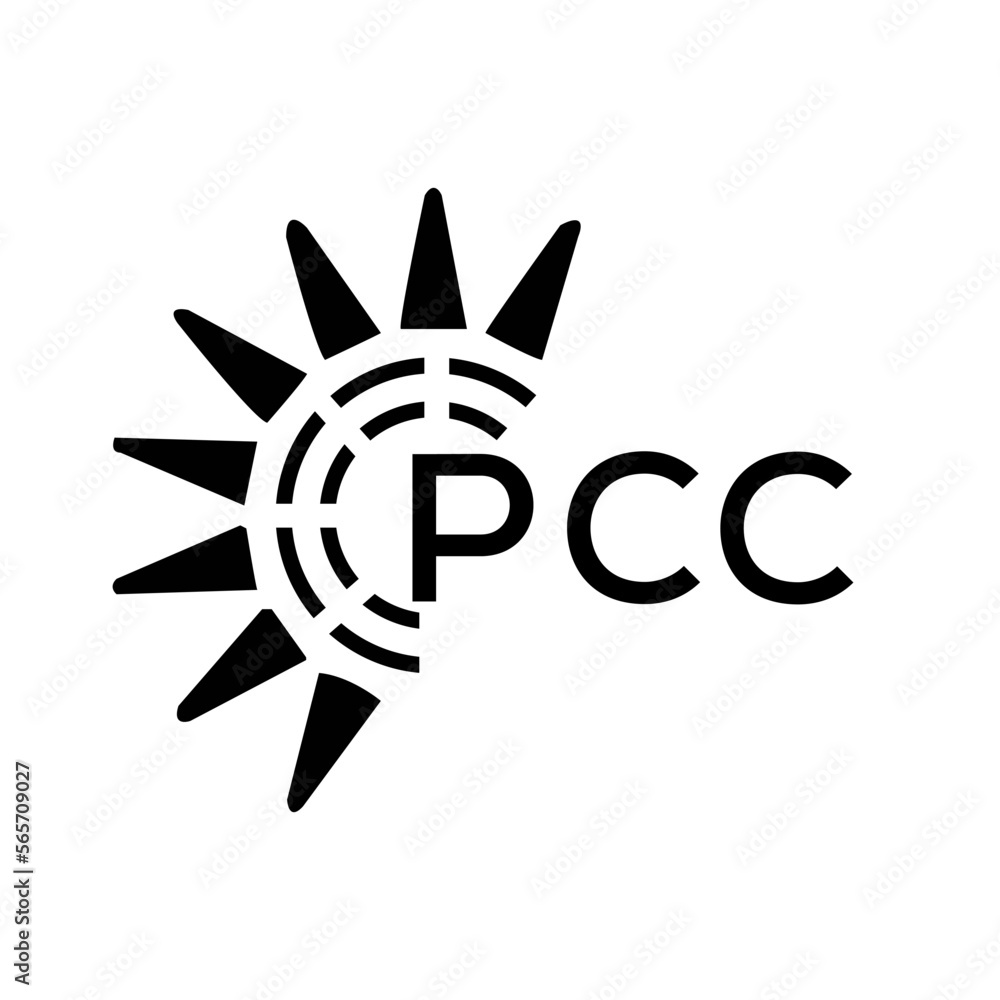 PCC letter logo. PCC image on white background and black letter. PCC technology Monogram logo ...