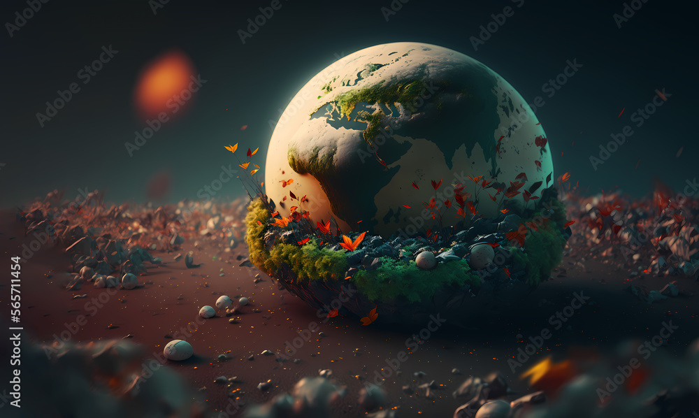 Polluted Earth Wallpaper