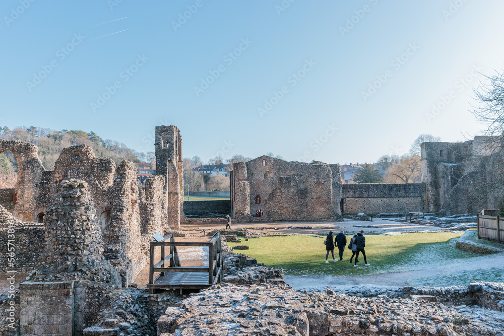 The famous English Heritage site, Wolvesey Castle, the Monumental ...