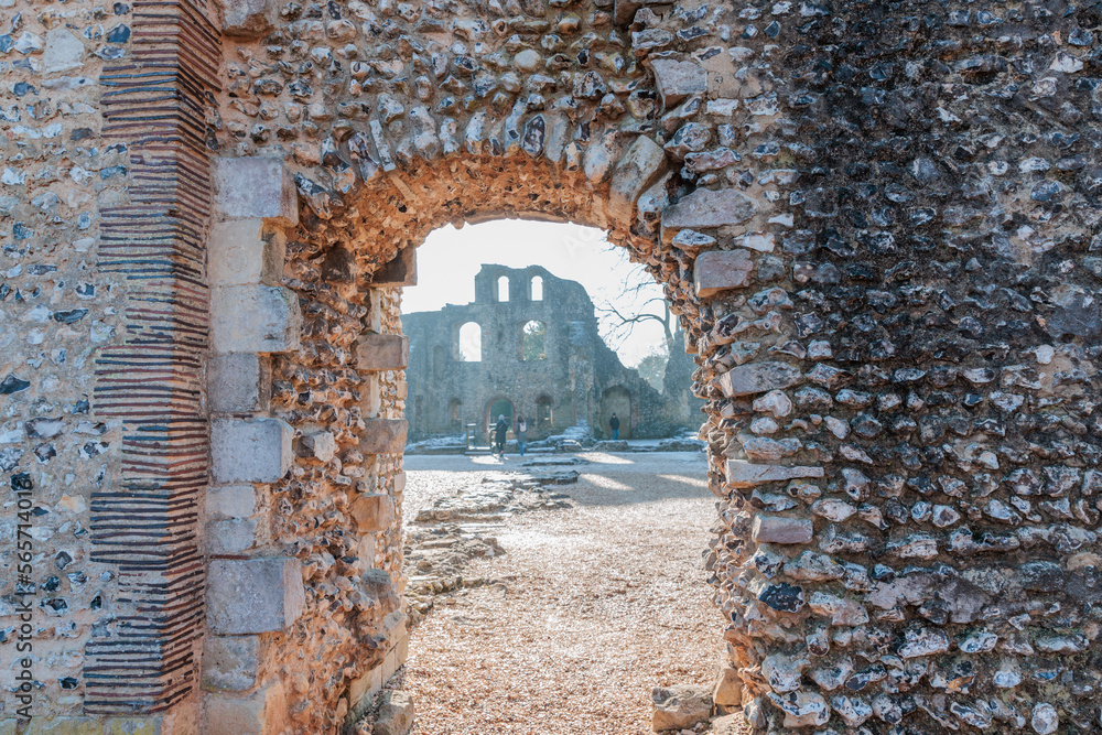 Poster The famous English Heritage site, Wolvesey Castle, the ...