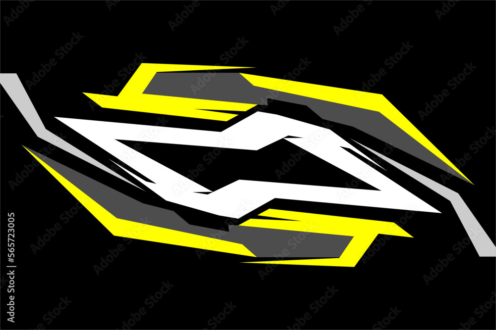Design vector racing background with unique patterns and bright color ...