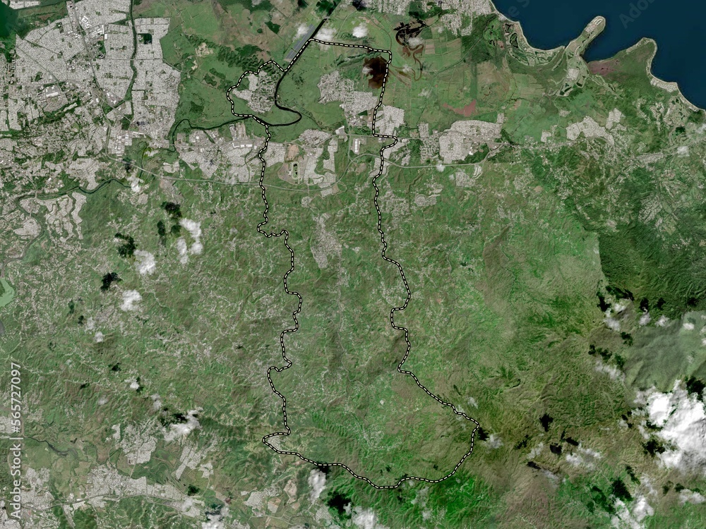 Canovanas, Puerto Rico. High-res satellite. No legend Stock ...