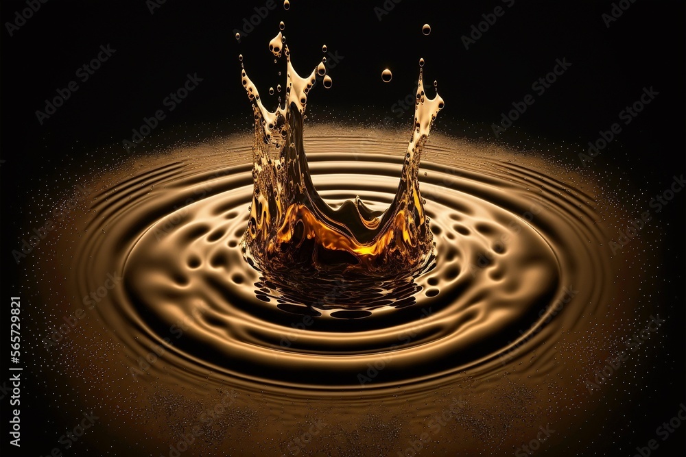 Liquid gold splash on black. Gold background as luxury glamor beauty ...