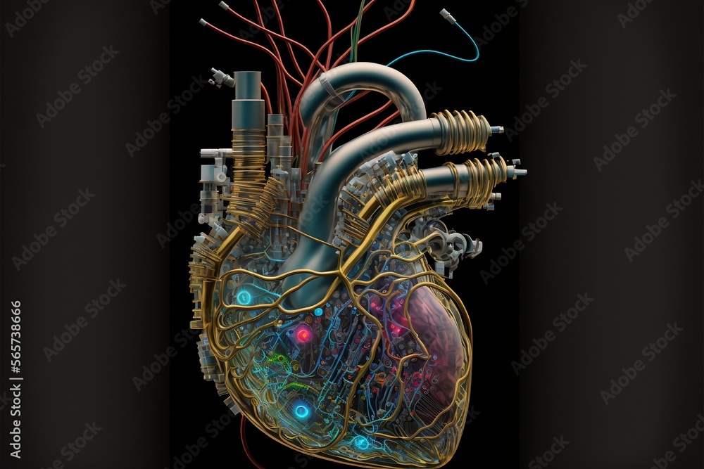 The human heart is completely technological. A mechanized human heart ...