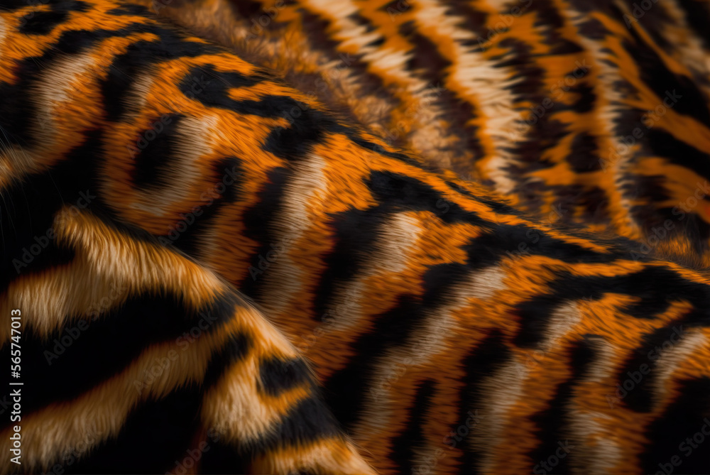 tiger fur texture Stock Illustration | Adobe Stock