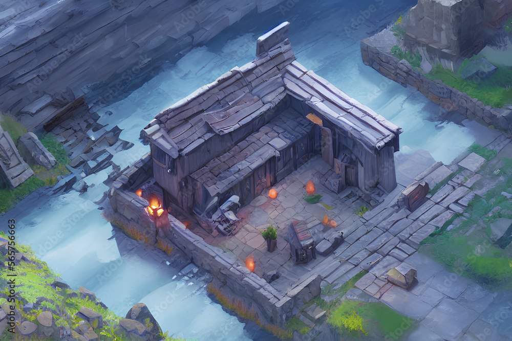 Battleground Field Map (Isometric) 09- Background for Level Design, RPG ...