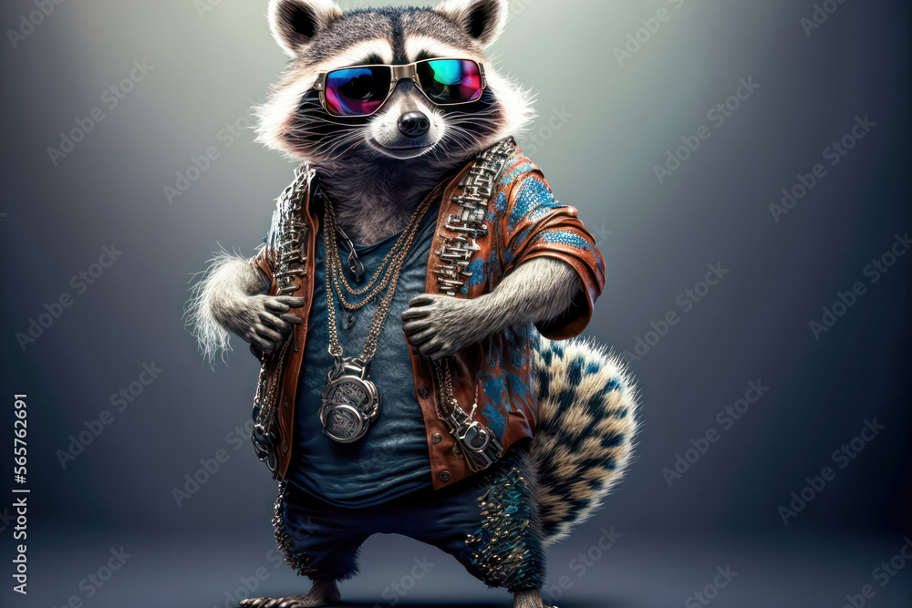 Animal Rapper Abstrakte Illustration Digital Art Hintergrund Background ...