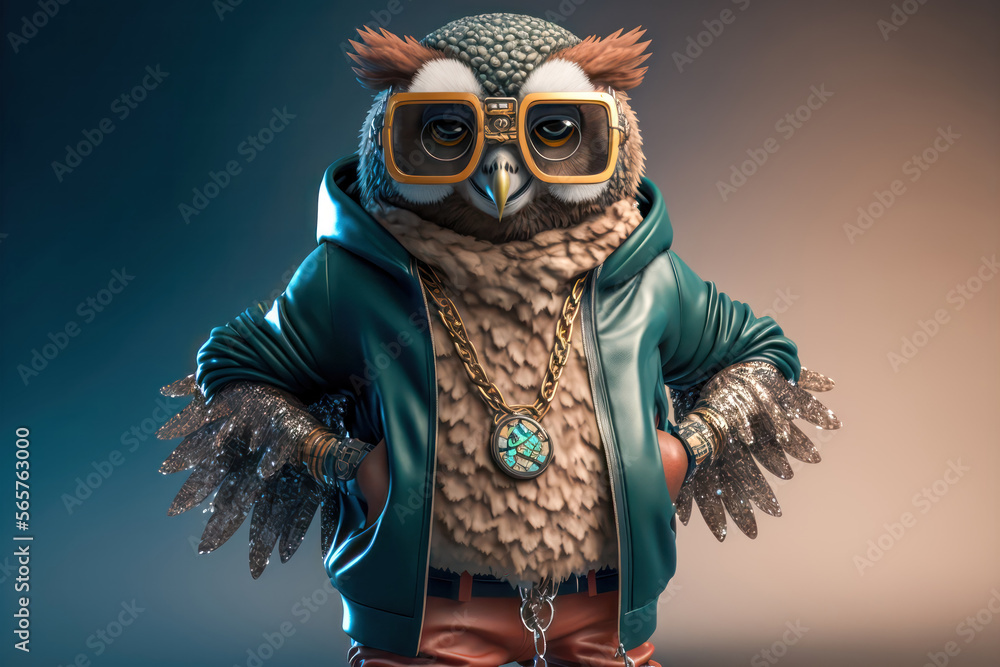 Animal Rapper Abstrakte Illustration Digital Art Hintergrund Background ...