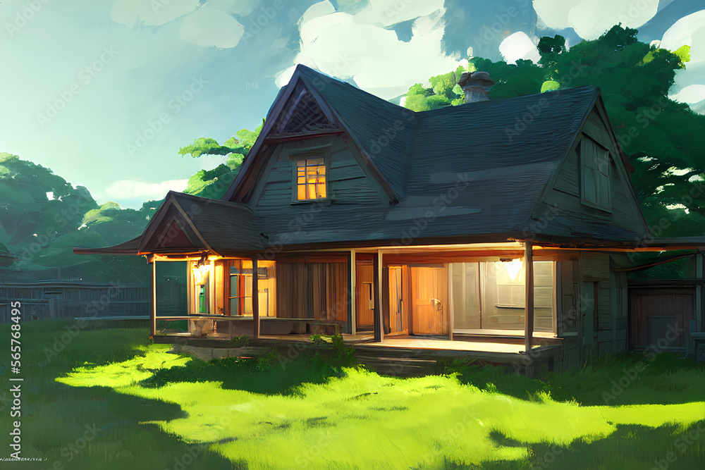 Exterior Simple House 04- Background for Level Design, RPG and Indie ...