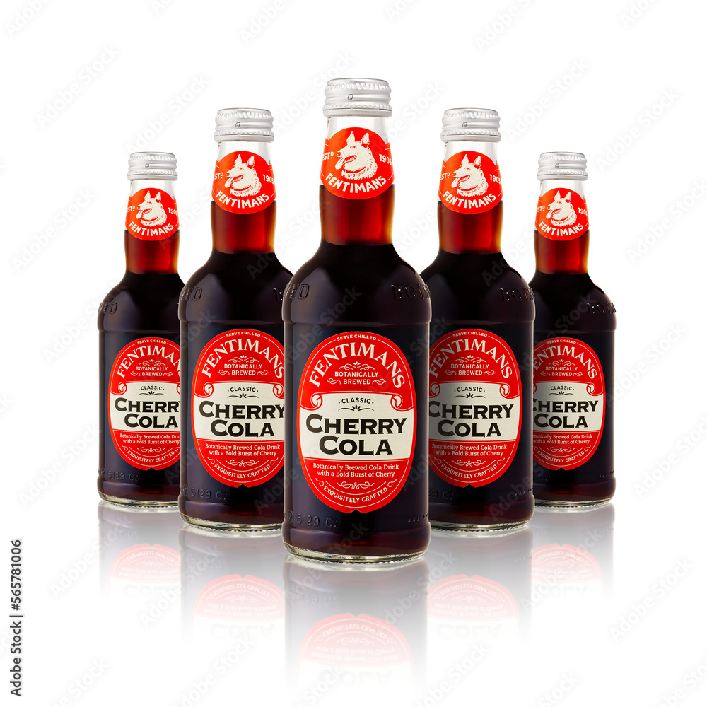 Tallinn, Estonia - january, 2023: Fentimans Cherry Cola is a ...