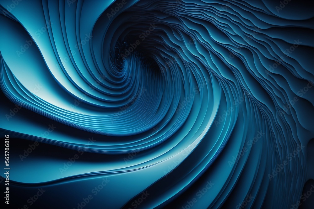 Abstract blue swirl whirlpool wallpaper, aesthetic background ...