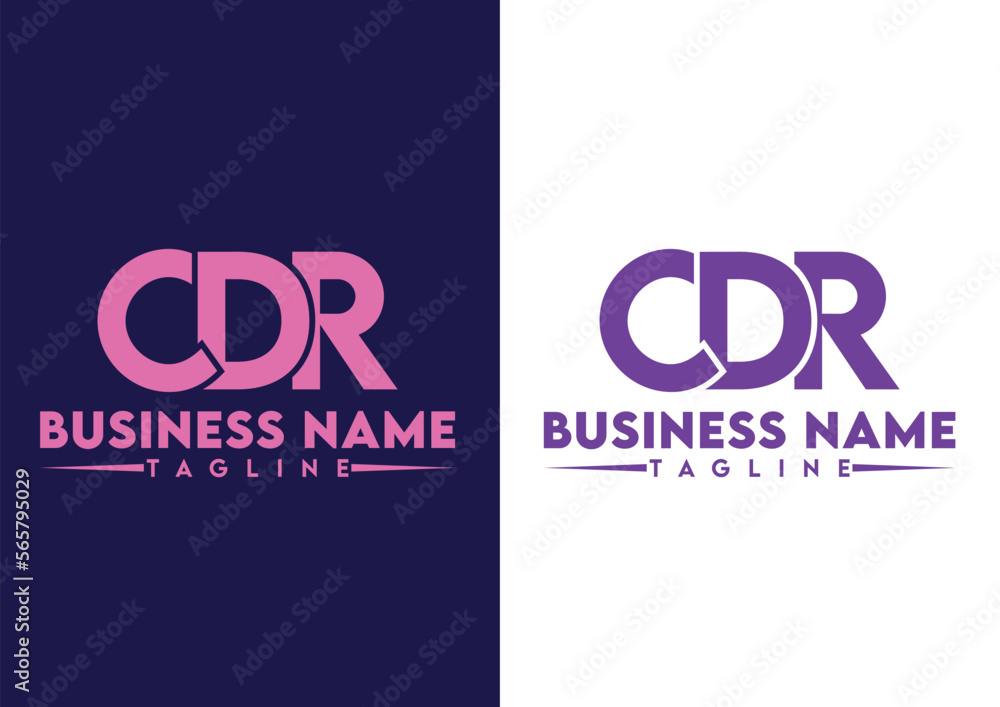 Letter CDR logo design vector template, CDR logo Stock Vector | Adobe Stock