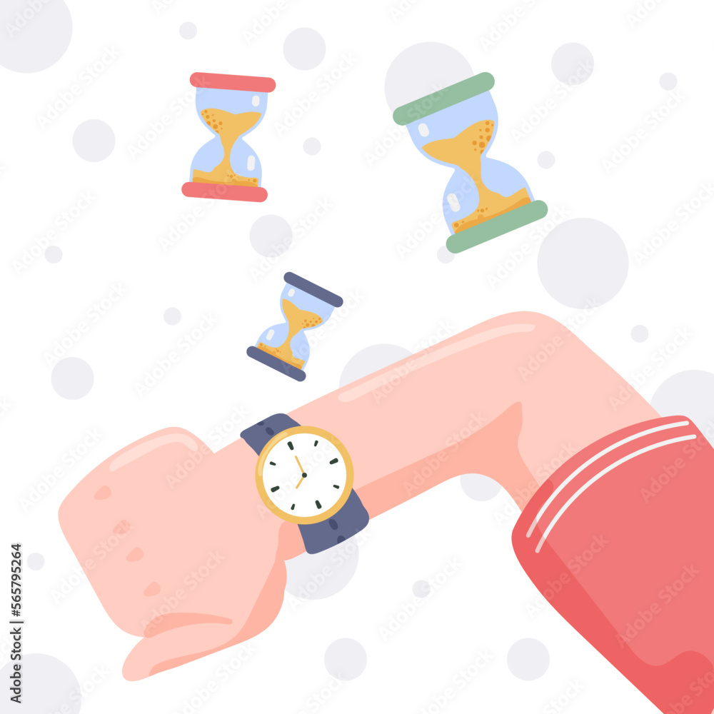 Ilustração vetorial simbolizando a passagem do tempo. Stock Vector ...