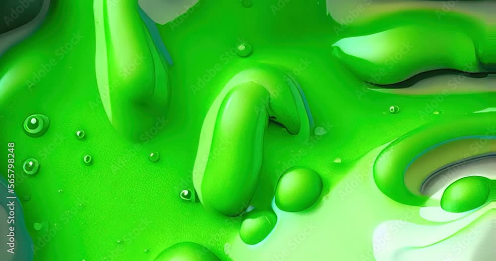 a green liquid texture bubbles on it's surface melting ooze slime ...