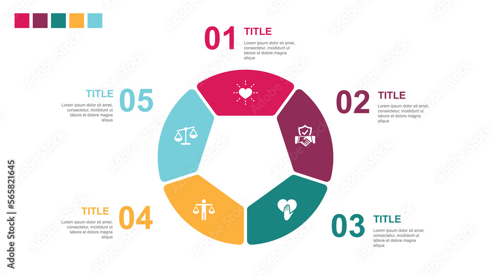 Core values, trust, honesty, ethics, integrity, icons Infographic ...