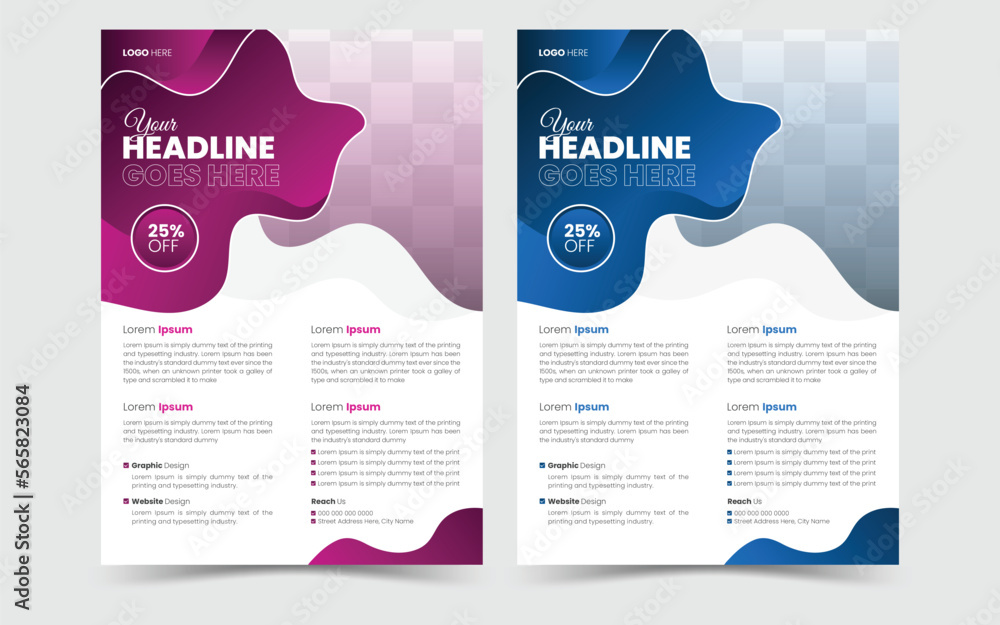 Corporate business flyer template layout design, flyer design template ...
