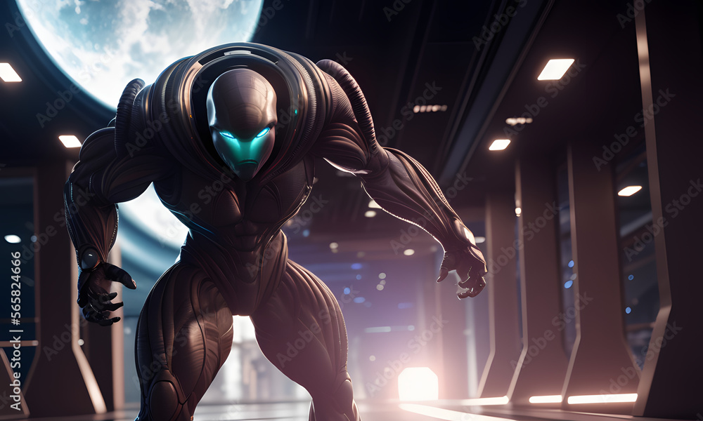 high resolution photography of an alien Character Design full body ...