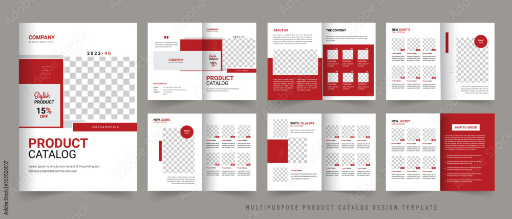 Multipurpose Product catalog design or product catalogue template ...