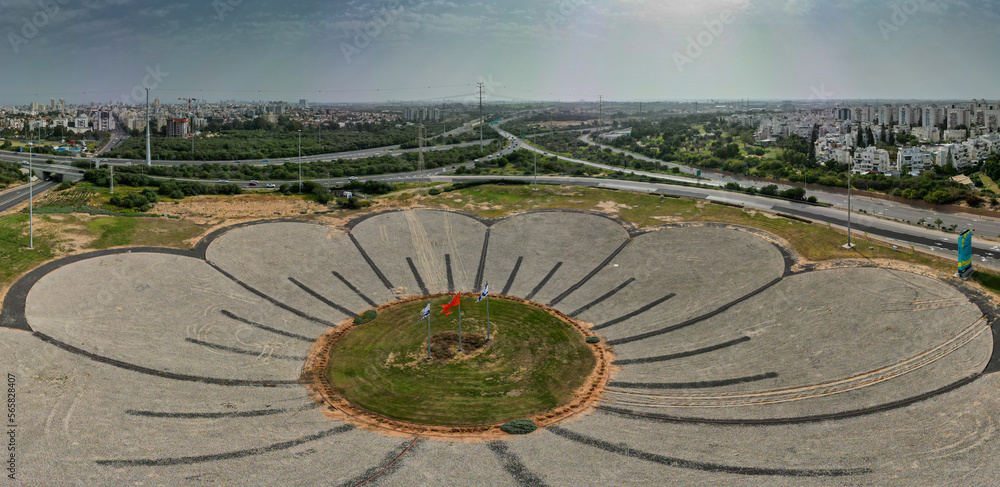 Foto de Aerial high resolution drone image panorama view of the giant ...