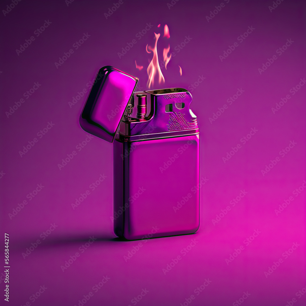 Feminist Lighter. A Powerful Symbol of Feminism with a Violet Flame ...