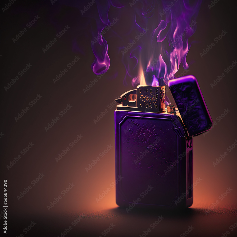 Feminist Lighter. A Powerful Symbol of Feminism with a Violet Flame ...