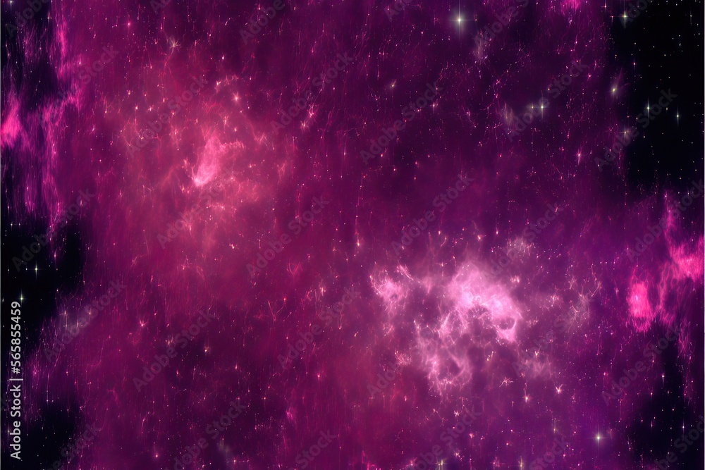 Seamless space texture background. Stars in the night sky with purple ...