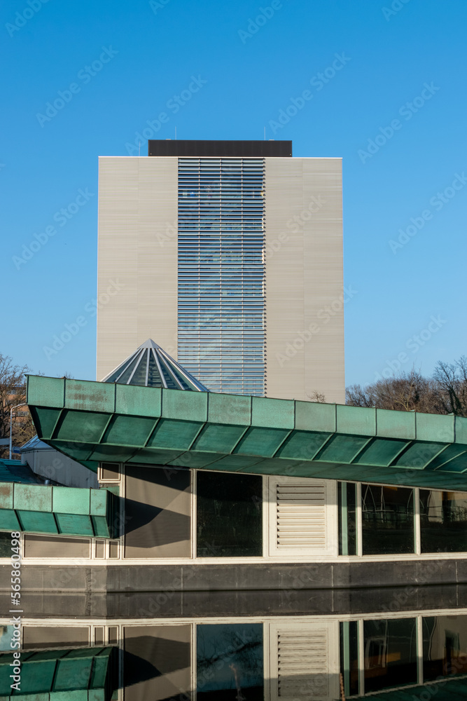 Nijmegen, Netherlands - January 29, 2023: The round building the ...