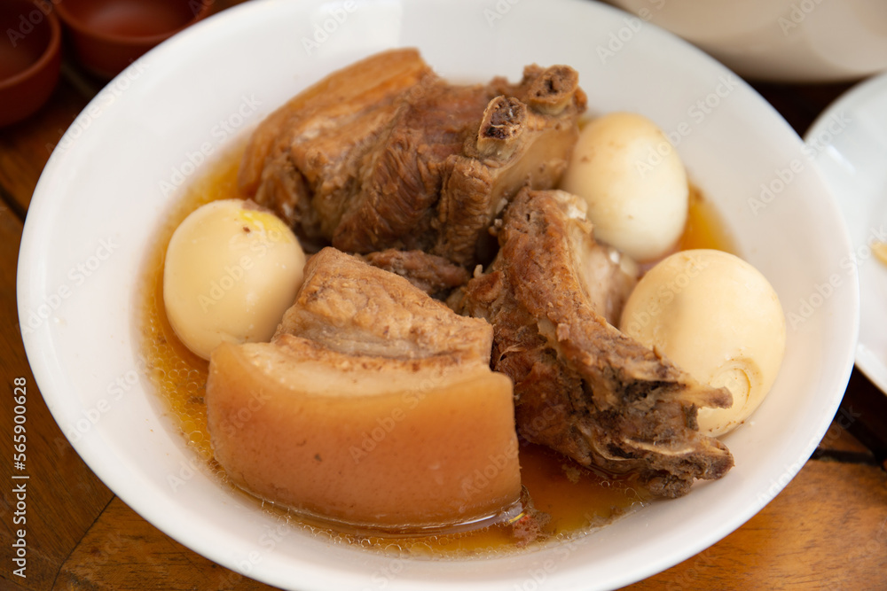 Family dinning table of Tet holiday or Lunar New Year with traditional ...