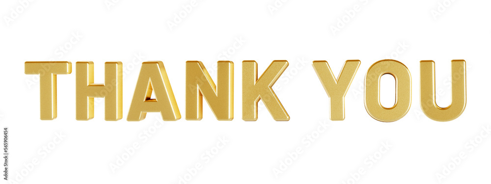 ‘Thank You’ isolated 3D text on transparent background Stock Illustration | Adobe Stock