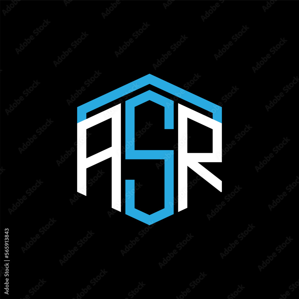 ASR letter logo abstract creative design. ASR unique design Stock ...