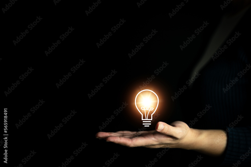 New creative ideas, innovation, brainstorming, inspiration and idea ...