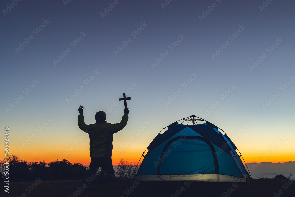 silhouette, background, tourism, adventure, authentic, calm, camping ...