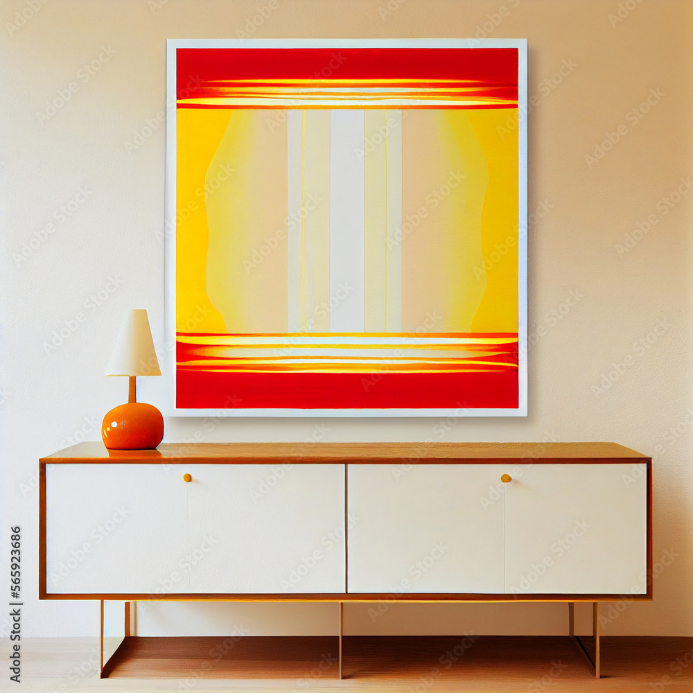 AI generated modern interior design Stock Illustration | Adobe Stock