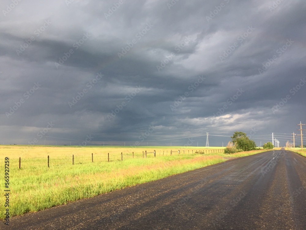 Outdoor daytime landscape photo of the dramatic contrast between the ...