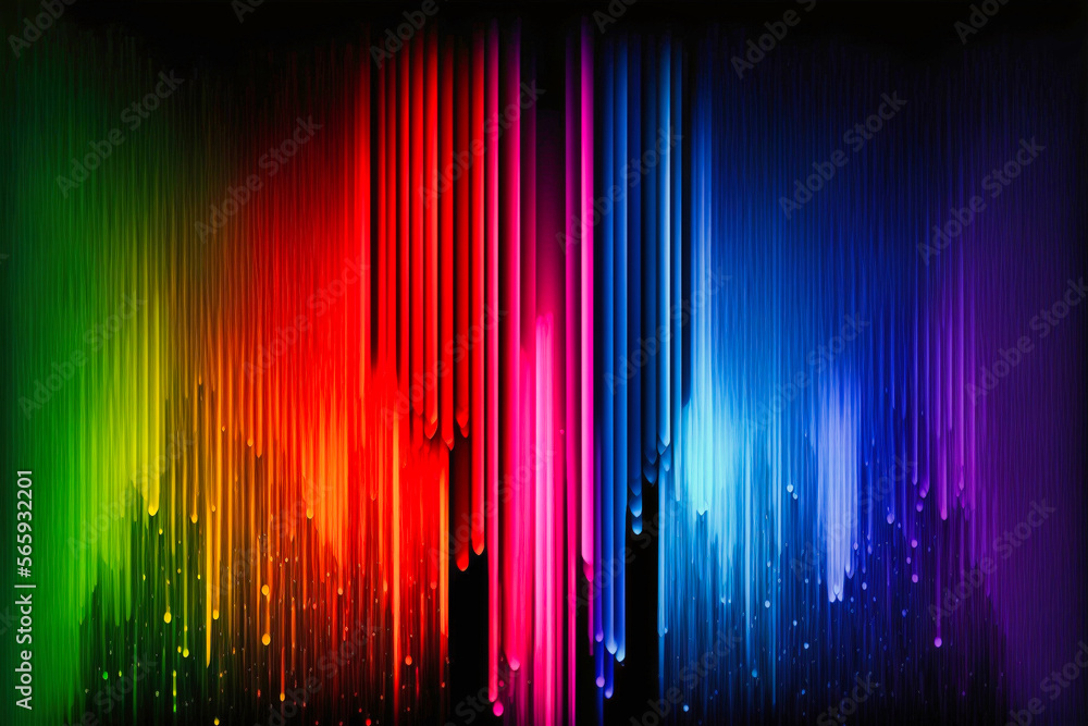 Vibrant colorful rgb wallpaper on a black background - generated with ...